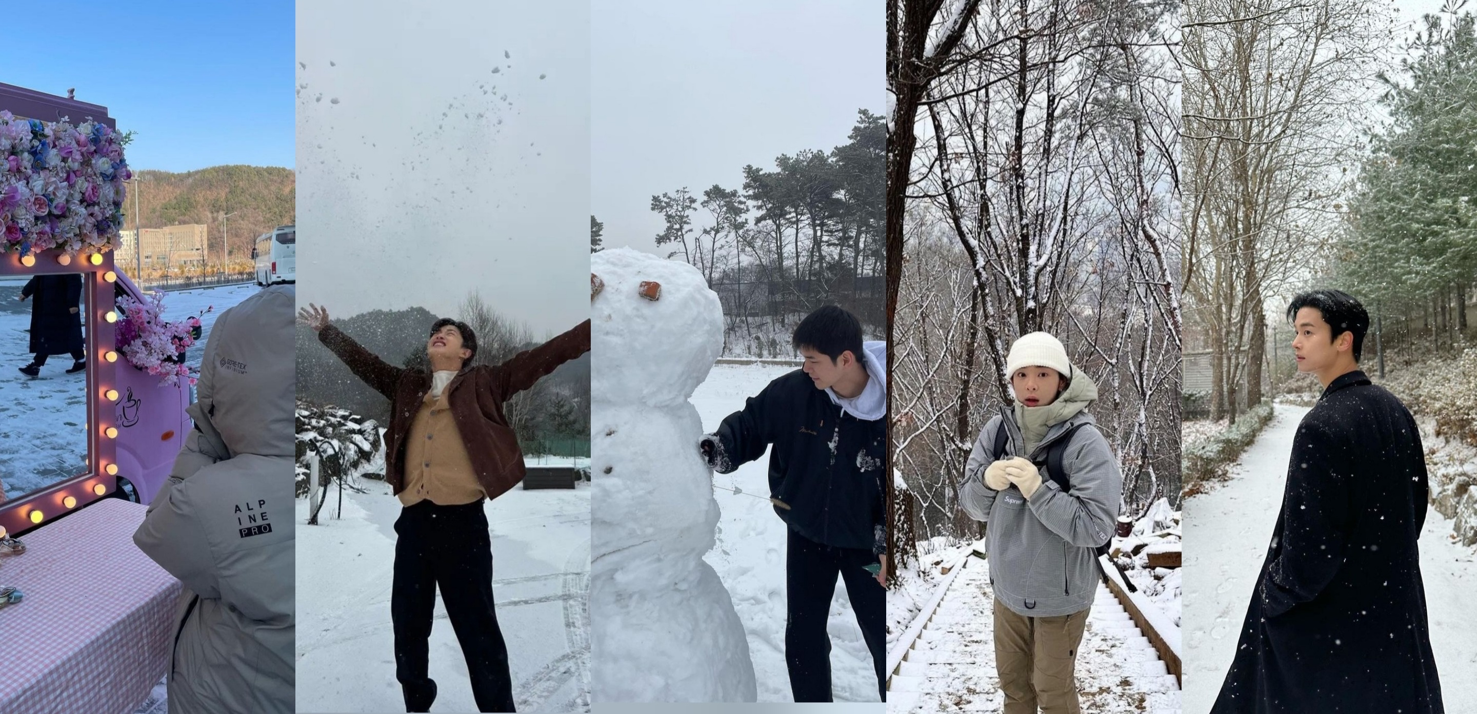 Look! Korean Actors Share Snowy Scenes, Winter Moments (2022) – KORB